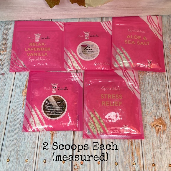 Pink Zebra | Accents | Pink Zebra Wax Melt Sprinkles Sampler Set Herbal ...